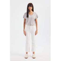Scoop-Hals Entspanntes T-Shirt