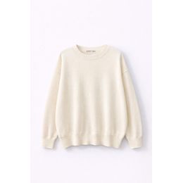 &Uuml;bergro&szlig;er gerippter Strickpullover
