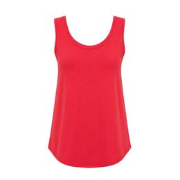 L&auml;ssiges U-Ausschnitt Baumwollmix Tanktop