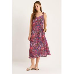 Muster Midi Kleid