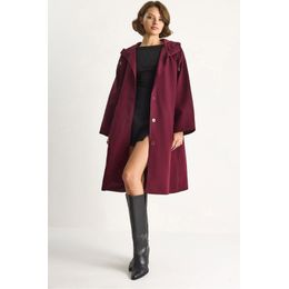 Oversized Midi-Trenchcoat mit Schalkragen