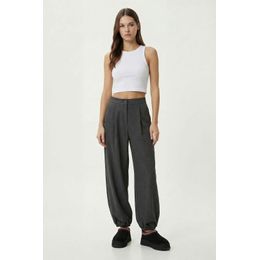 Hochtaillierte plissierte Salwar-Hosen