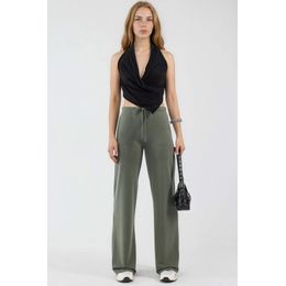 Hosen mit weitem Bein und Kordelzug