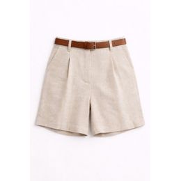 Hochtaillierte Weite Hosen mit G&uuml;rtel und tailliertem Schnitt