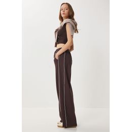 Regular Fit Baumwollstrick-Sweatpants