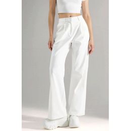 Hohe Taille Weite Palazzo-Hose