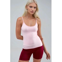 Figurbetontes U-Halsausschnitt Gestricktes Tanktop