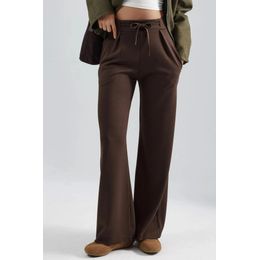 Modal Touch Plissierte Palazzo-Hose