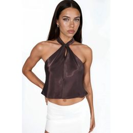Halter-Neck Schal-Top