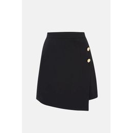 Mini Wickelrock mit goldenen Knopfdetails