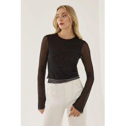 Halbtransparente Bluse
