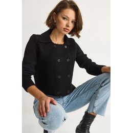 Rippstrick-Cardigan