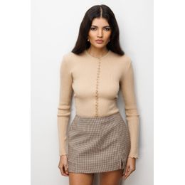 Rippstrick-Kn&ouml;pfen Cardigan