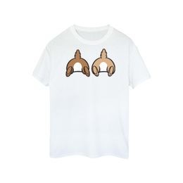 Disney - "Chip N Dale Backside Breast Print" T-Shirt f&uuml;r Damen (Wei&szlig;)