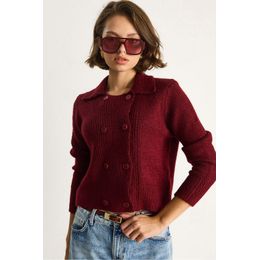 Rippstrick-Cardigan
