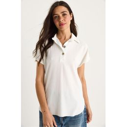 L&auml;ssiges Polo-T-Shirt mit Knopfleiste