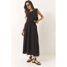 Texturierte Bluse und Rock aus Musselin, zwei-teiliges Set