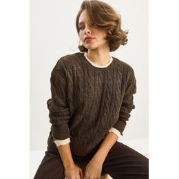 Haargflechtmuster Pullover