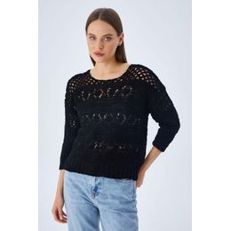 L&ouml;cherstrickpullover