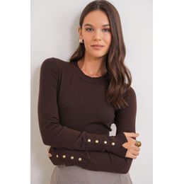 Rundhals Strickpullover