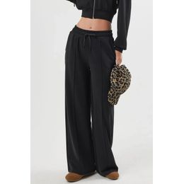 Elastische Bund gerade geschnittene Hosen
