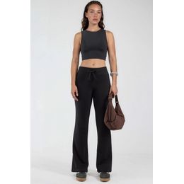 Elastische Taillen-Bootcut-Hosen