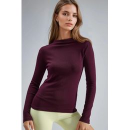 Slim Fit Halb-Poloshirt-Bluse