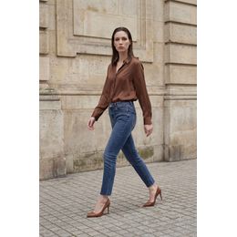 Hochtaillierte Skinny-Jeans
