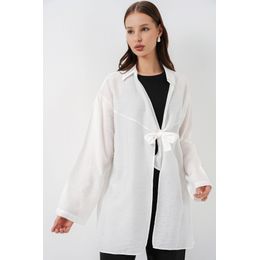 Kimono mit Schleifendetail und langen &Auml;rmeln