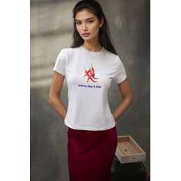 Crew-Neck Bedrucktes Baby-T-Shirt