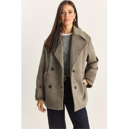 Oversized Mantel mit Taschen