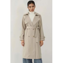 Doppelreihiger Langer Trenchcoat