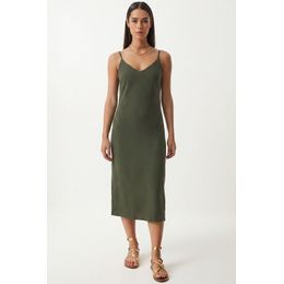 V-Ausschnitt &Auml;rmelloses Midi Unterkleid