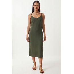 V-Ausschnitt &Auml;rmelloses Midi Unterkleid