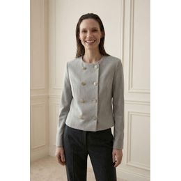 Ma&szlig;geschneiderte kurze Jacke aus Tweed mit Kn&ouml;pfen
