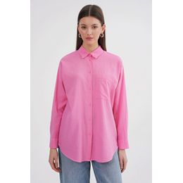 Oversized Leinenmischung Hemd