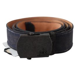 Ermanno Scervino Blauer Leder-Ratschenverschlussg&uuml;rtel