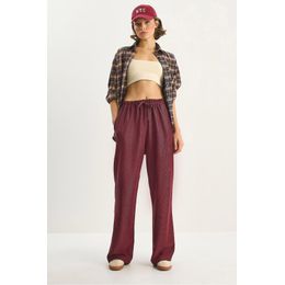 Hohe Taille Weite Bein Hose