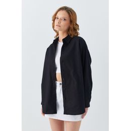 Oversized Popelin-Hemd