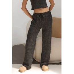 Weiche strukturierte Strickhose mit Schn&uuml;ren