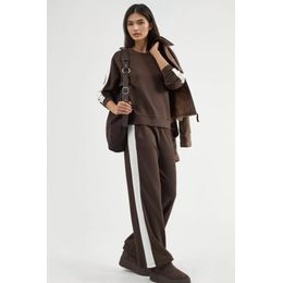 Modal Touch Regular Fit Sweatshirt- und Hosen-Set