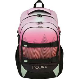 Schulrucksack neoxx "Active Pro", Kinder, Gr. B/H/T: 31cm x 45,5cm x 24cm, rosa (sweet like sunset), Polyester, Rucks&auml;cke Schulrucksack