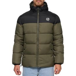 Steppjacke INDICODE "INAlanin", Herren, Gr. M, gr&uuml;n (army), Web, Obermaterial: 100% Polyester, regular fit, Jacken Steppjacke