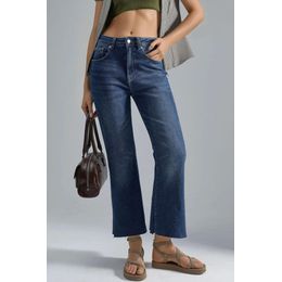 SQUALO Hochtaillierte Bootcut Flare Jeans