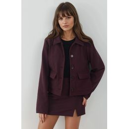 Knopfjacke mit Struktur und Taschen