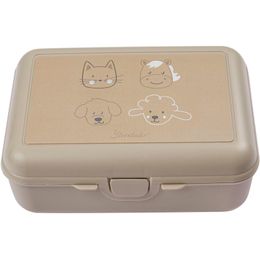 Lunchbox Sterntaler "Bauernhof", Kinder, Gr. B/H/L: 19cm x 7,5cm x 14cm, beige, Polyprophylen (PP), Lebensmittelaufbewahrungsbeh&auml;lter Lunchbox, Made in Germany