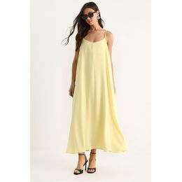 Maxi V-Ausschnitt Kleid
