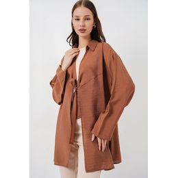 Kimono mit langen &Auml;rmeln und Bindeband