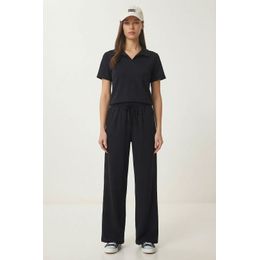 Mittelhohe Taille Polo-Kragen Zweiteiliger Koordinationsanzug