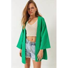 Viskose-Leinen-Mischung Kimono